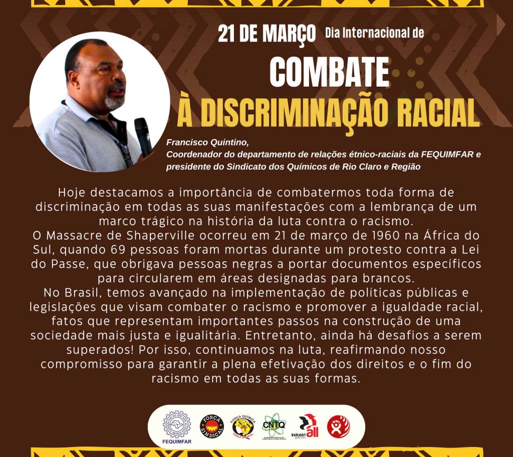 21 de março: Dia Internacional de luta pela eliminação da Discriminação ...